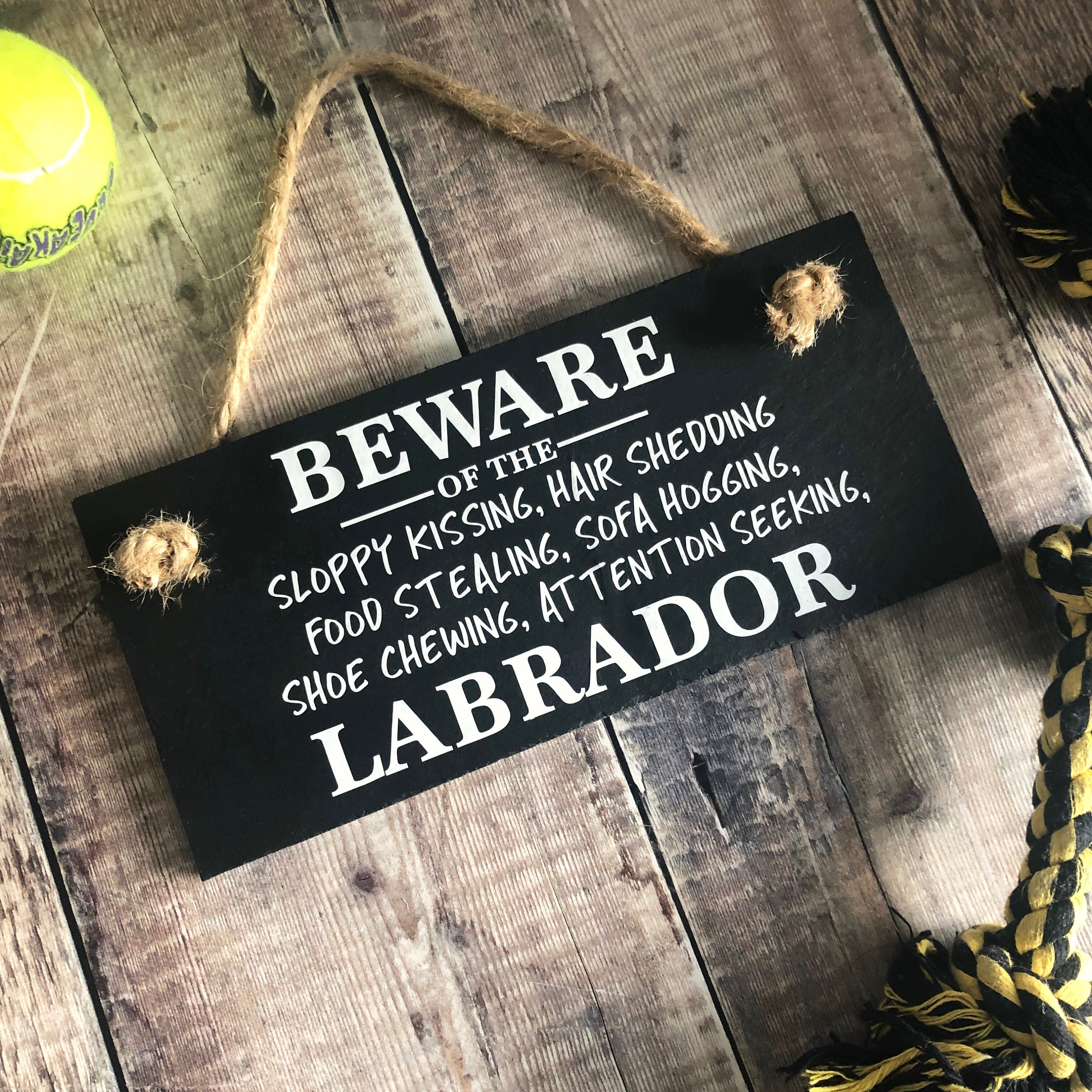 Labrador Sign Dog Owner Gift Beware of the Labrador Funny - Etsy UK