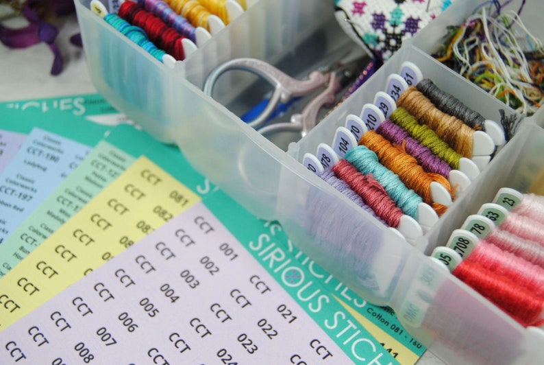 Classic Colorworks Thread Labels Organize Your Bobbins With - Etsy