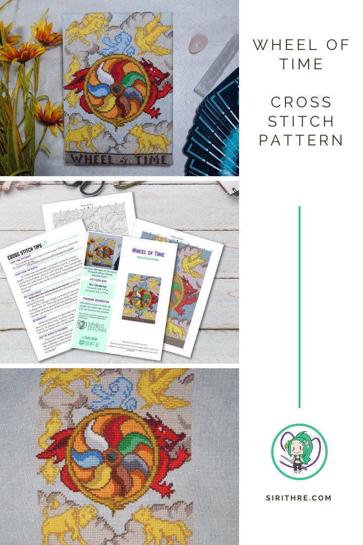 Wheel of Time Cross Stitch Pattern Fortune Tarot Card Parody - Etsy