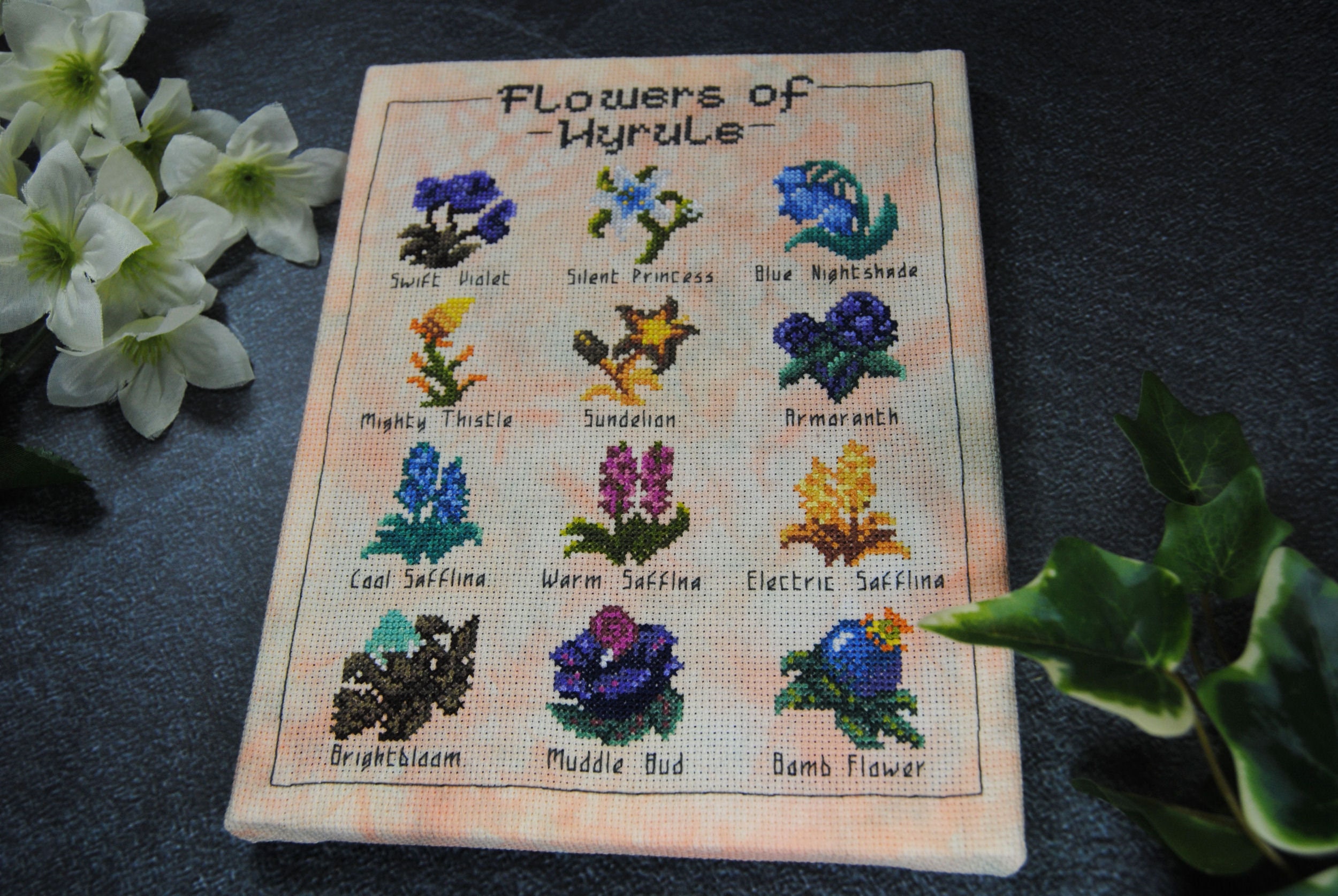 Zelda Flowers Cross Stitch Pattern - Breath of the Wild Inspired ...