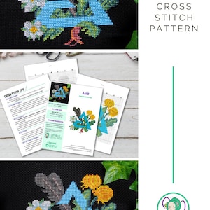 Witcher Cross Stitch Pattern - Aard Sign Floral Art Design - DIY ...