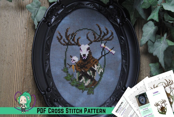 Leshen Cross Stitch Pattern Witcher 3 Leshy Design Forest - Etsy