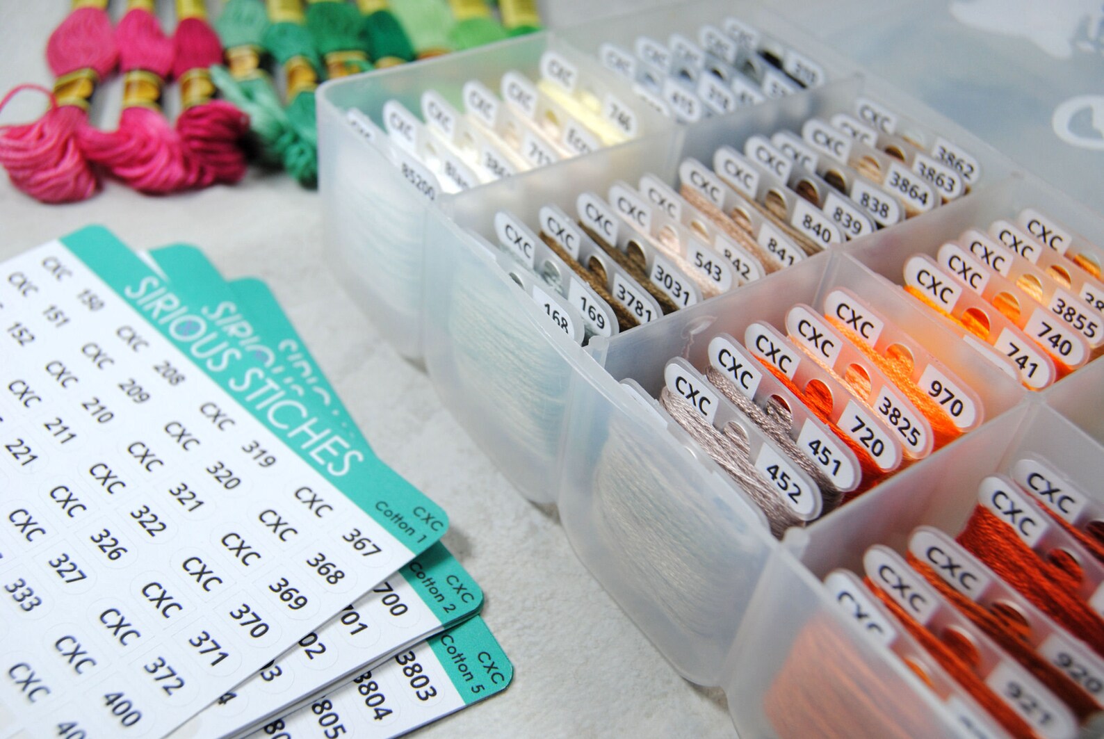 CXC Thread Labels - Organize Your Bobbins With Large Font Number ...