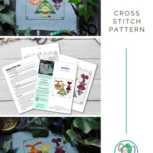 Genshin Impact Cross Stitch Pattern Aranara Forest Spirits Video Game ...