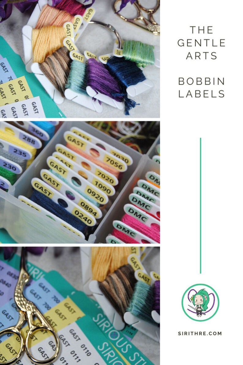 The Gentle Art Thread Labels Organize Your Bobbins With - Etsy