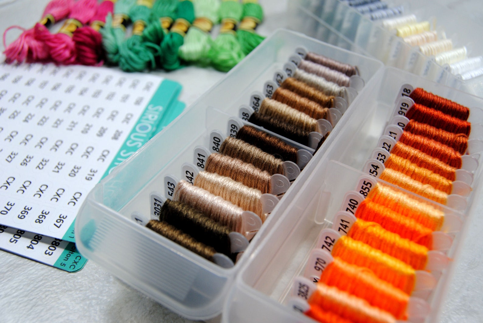 CXC Thread Labels - Organize Your Bobbins With Large Font Number ...