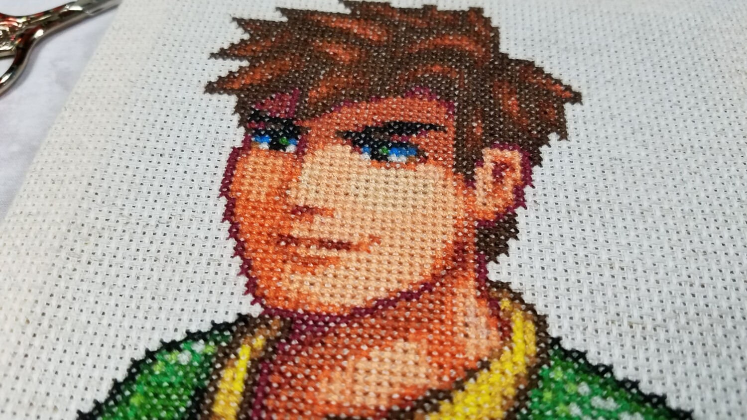 Stardew Valley Cross Stitch Pattern Alex Villager Portrait | Etsy