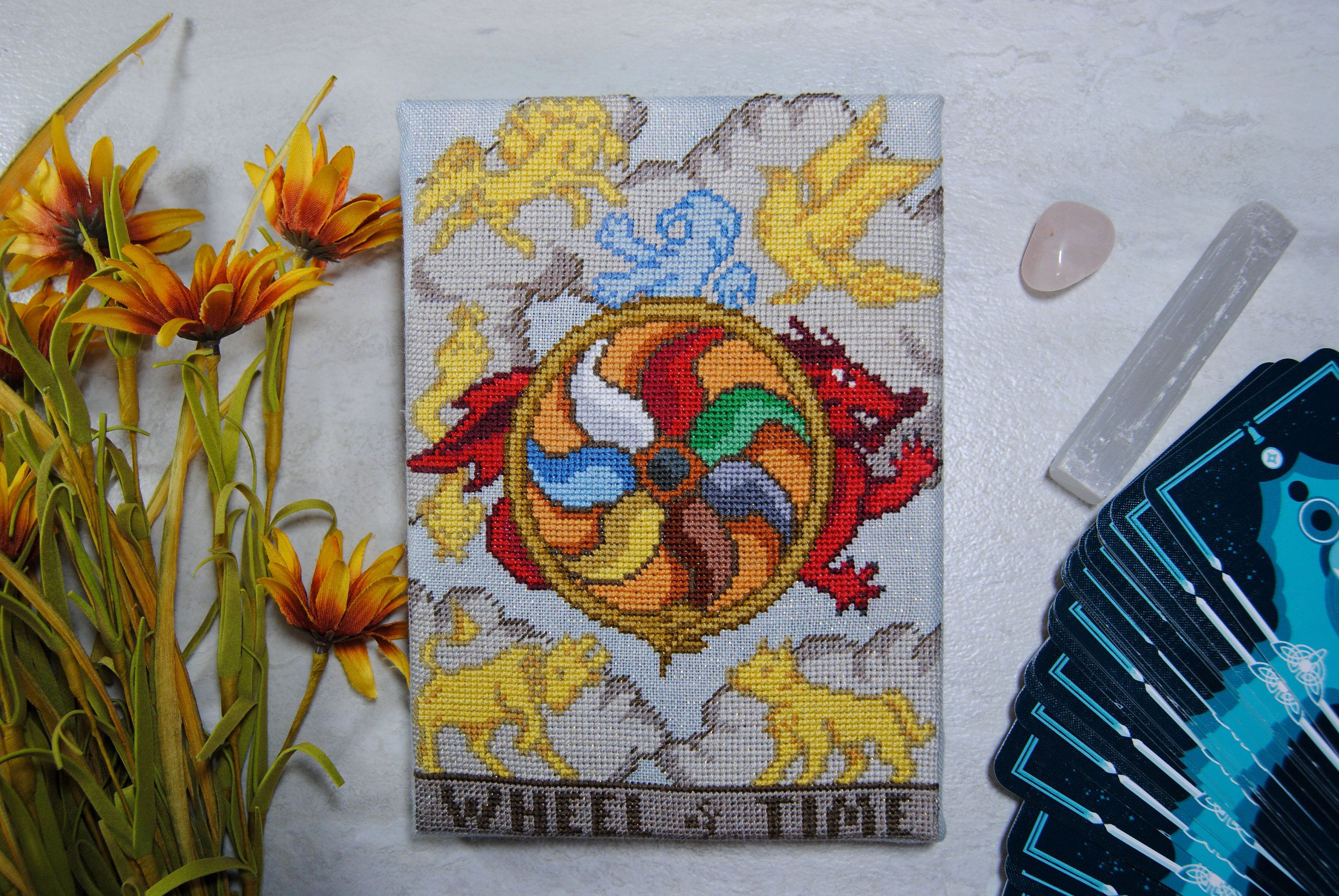 Wheel of Time Cross Stitch Pattern - Fortune Tarot Card Parody - Mashup ...