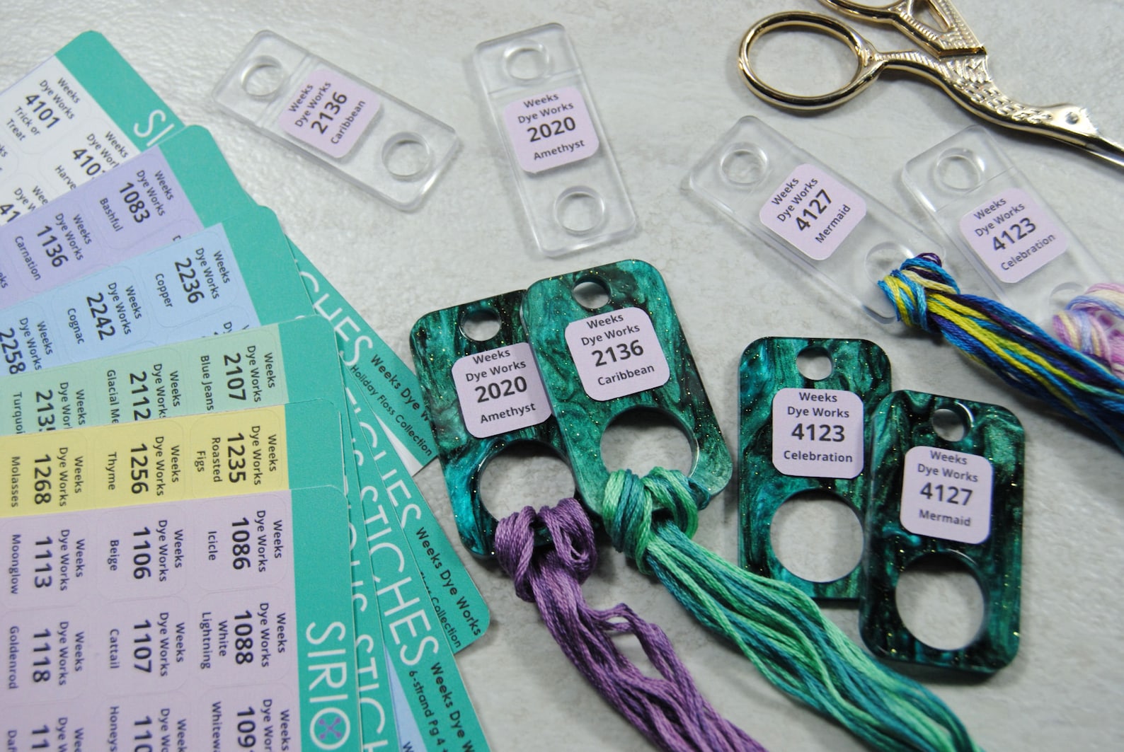 Weeks Dye Works Thread Drop Labels Organize Your Overdyed - Etsy