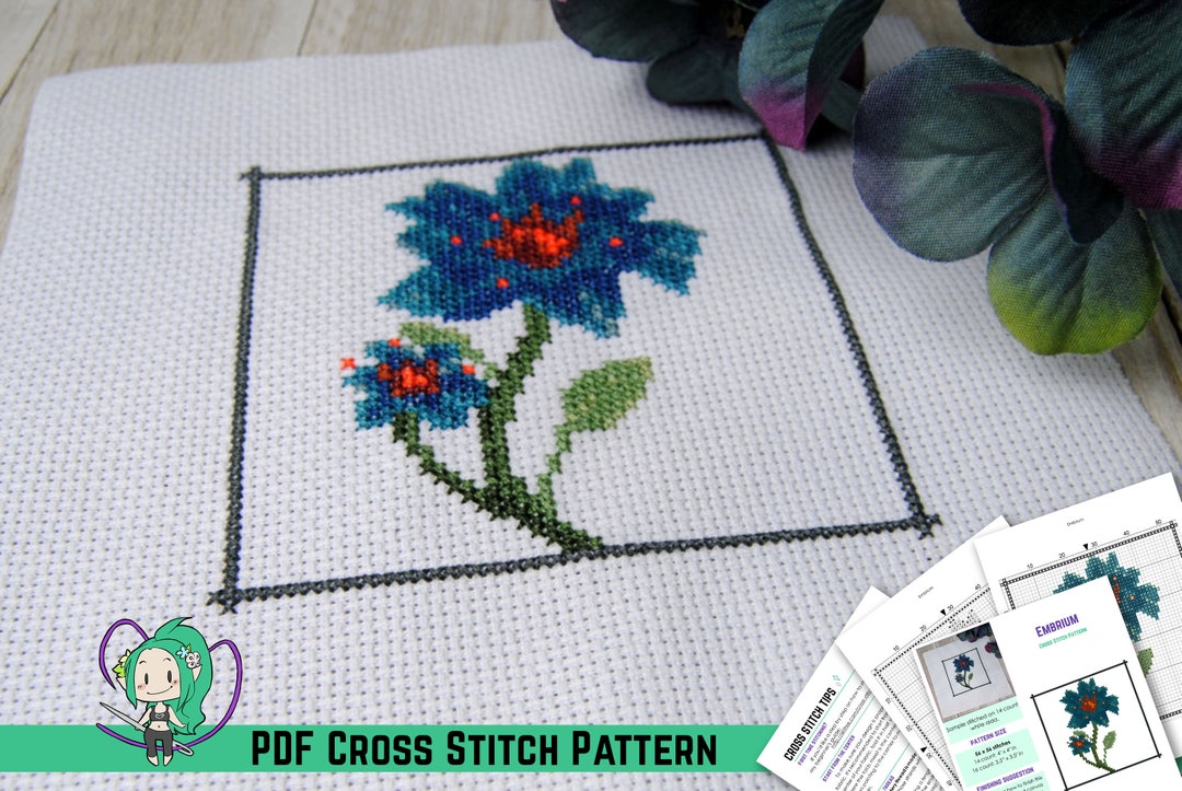 Dragon Age Cross Stitch Pattern - Embrium Design - Inquisition Flowers ...