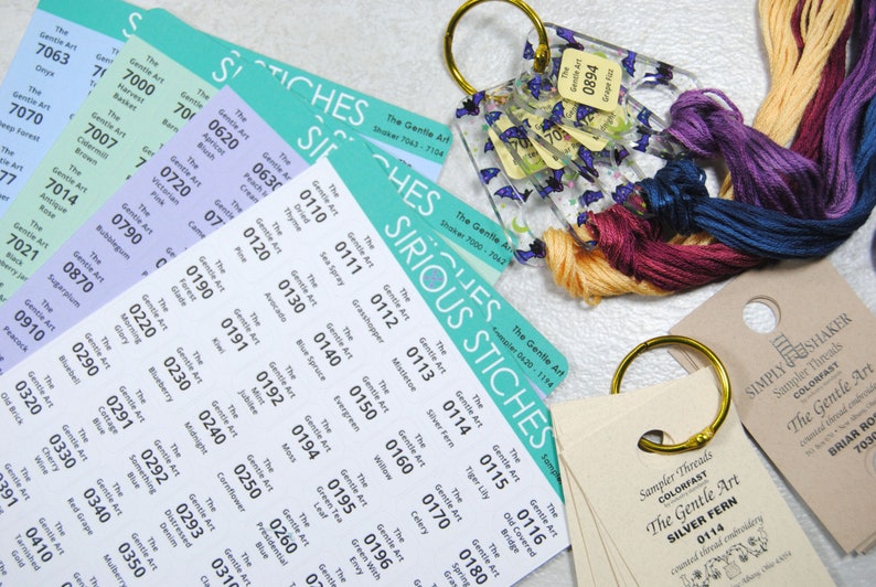 The Gentle Art Thread Drop Labels Organize Your Overdyed - Etsy