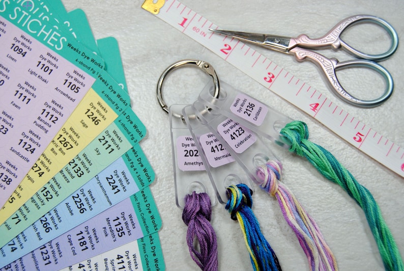 Weeks Dye Works Thread Drop Labels Organize Your Overdyed - Etsy