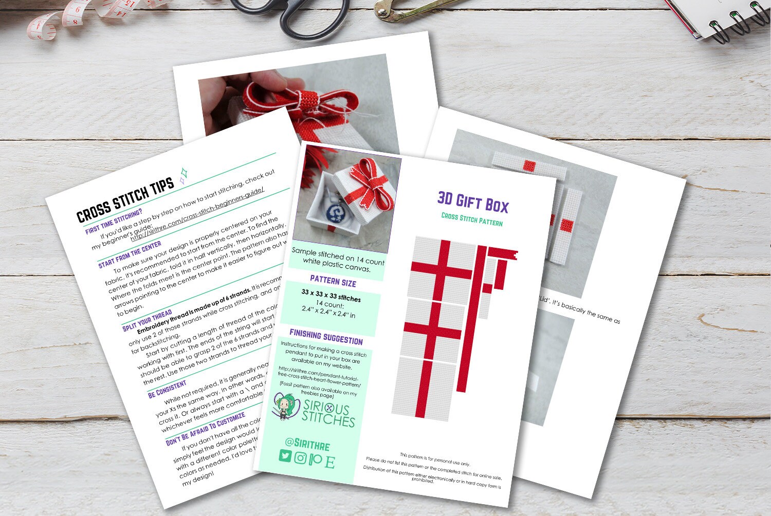 Animal Crossing Cross Stitch Pattern 3D Gift Box With Bow - Etsy