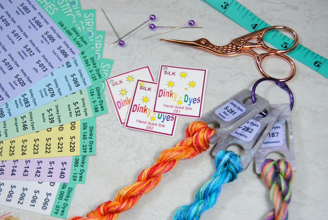 Dinky Dyes Thread Drop Labels - Organize Your Overdyed Thread on Annie ...