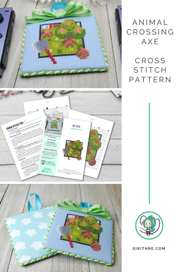 Animal Crossing Cross Stitch Pattern Tree Axe Small Design | Etsy