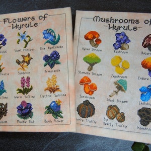 Zelda Flowers Cross Stitch Pattern - Breath of the Wild Inspired ...
