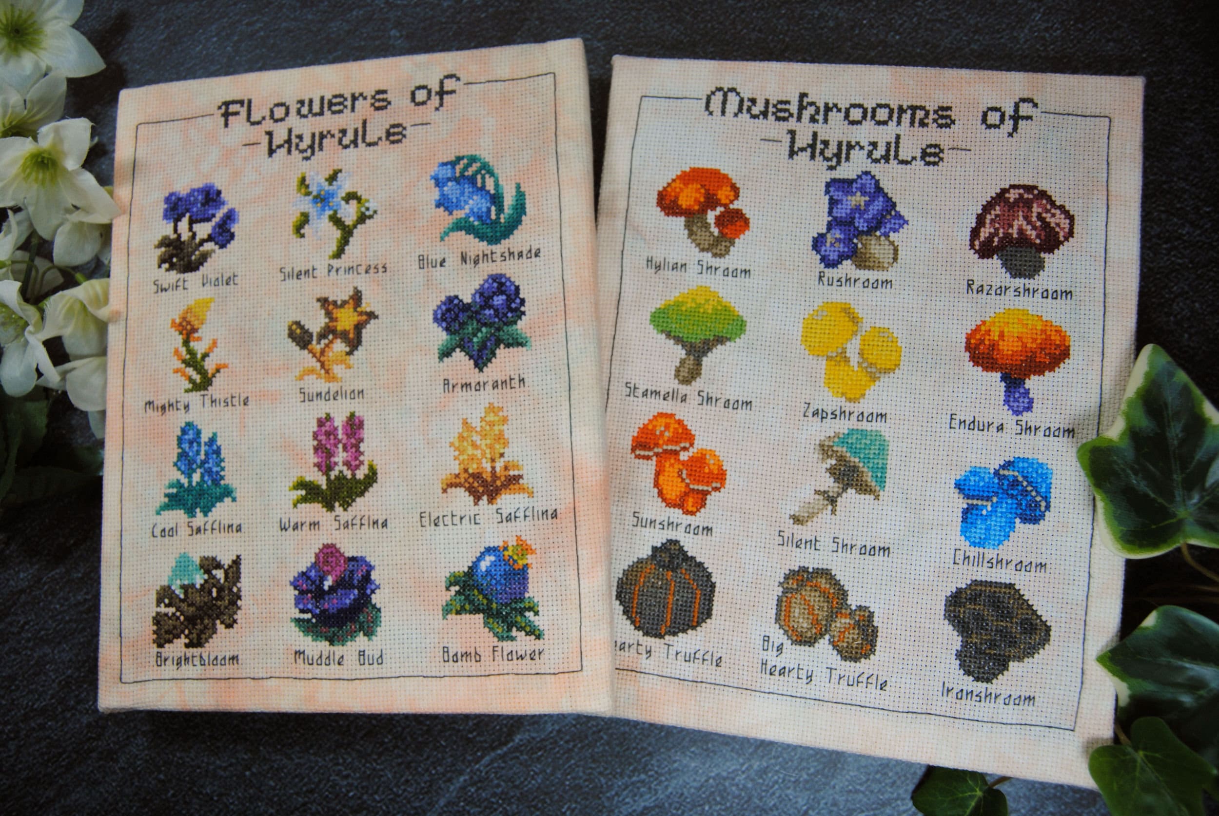 Zelda Flowers Cross Stitch Pattern - Breath of the Wild Inspired ...