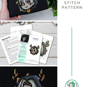 Hades Cross Stitch Pattern - Thanatos, God of Death - Greek Mythology ...