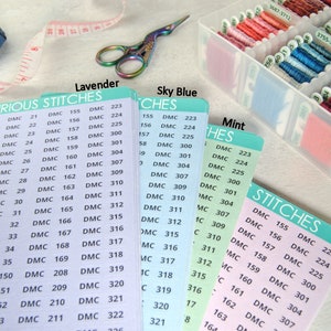 DMC Thread Labels - Organize Your Bobbins With Large Font Number ...