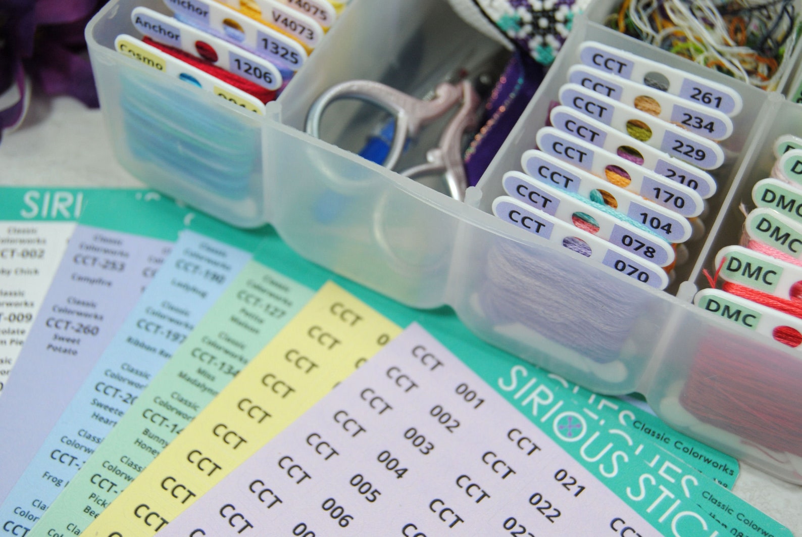 Classic Colorworks Thread Labels Organize Your Bobbins With - Etsy