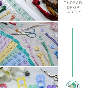 DMC Thread Drop Labels - Organize Your Annie's Keepers and Floss Drops ...
