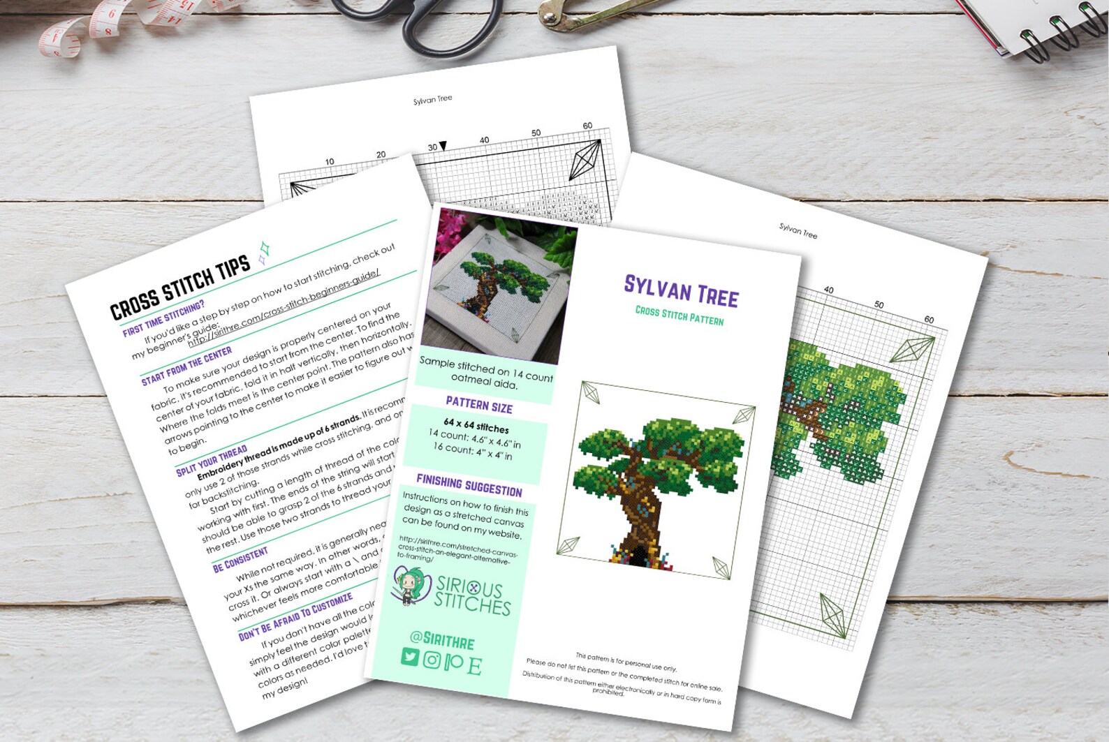 Sims Cross Stitch Pattern - Sylvan Tree Design - Sim Secret Area ...