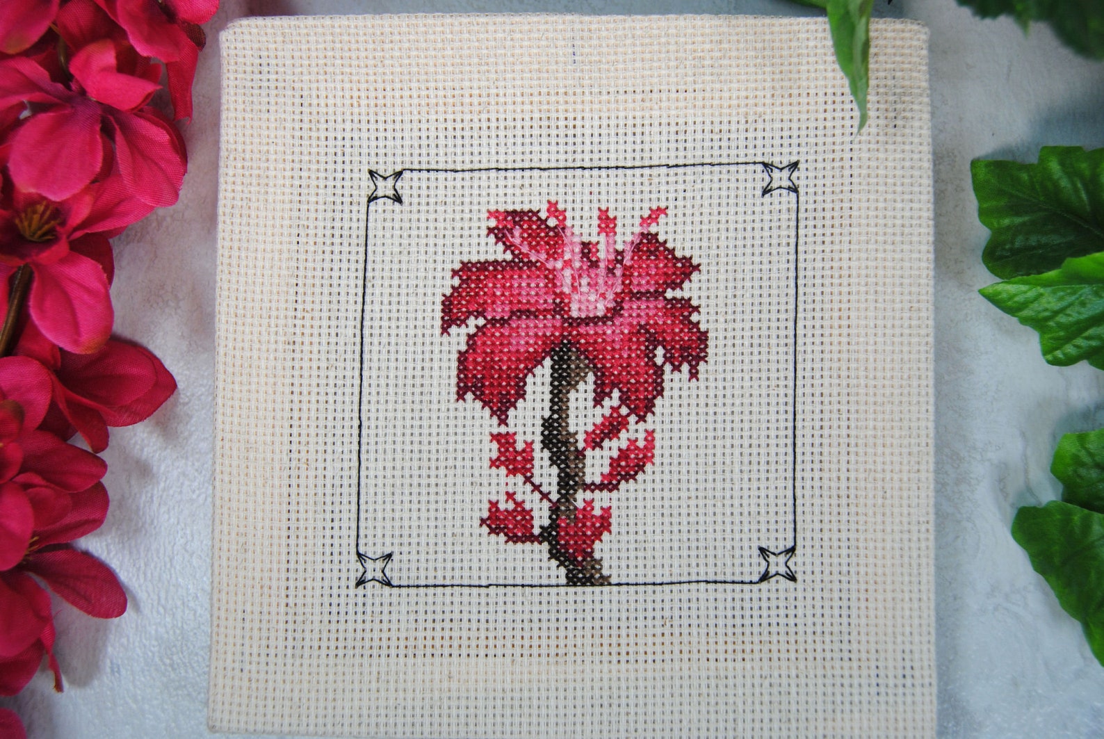 Genshin Impact Cross Stitch Pattern - Dendrobium - Inazuma Flower Study ...