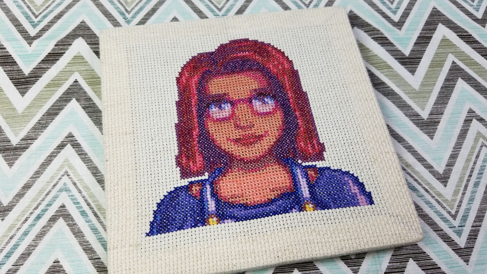 Stardew Valley Cross Stitch Pattern - Maru Villager Portrait - DIY Game ...