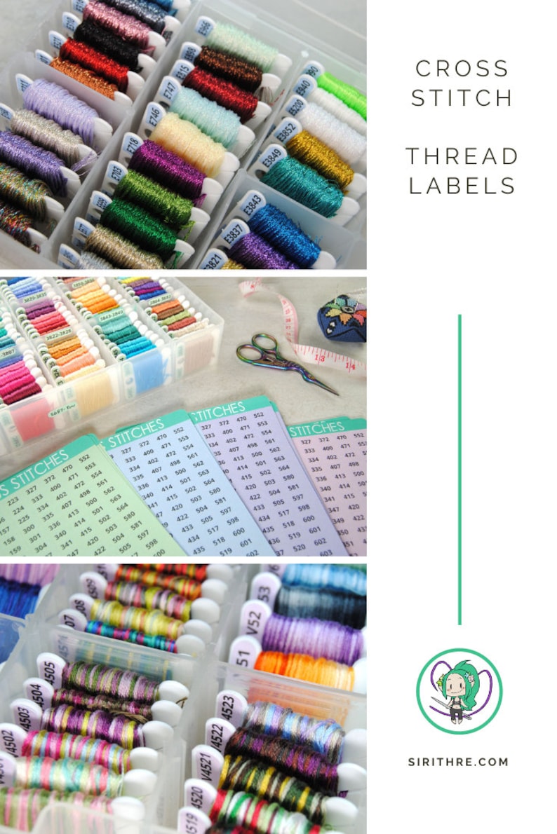 DMC Thread Labels NUMBERS ONLY Organize Your Bobbins With - Etsy