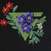 Witcher Cross Stitch Pattern - Axii Sign Floral Art Design - DIY ...
