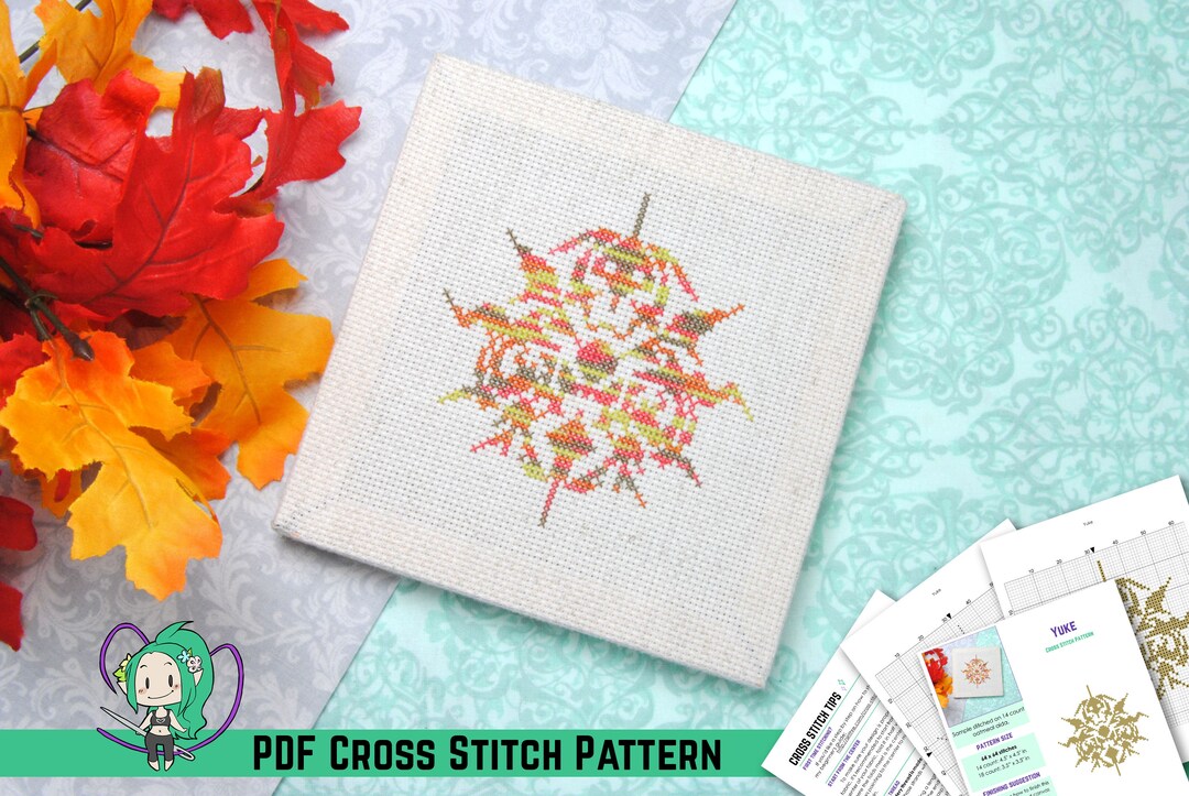 Final Fantasy Cross Stitch Pattern - Crystal Chronicles Yuke Crest ...