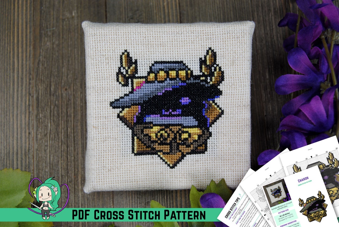 Hades Cross Stitch Pattern - Charon, Ferryman of the River Styx - Greek ...