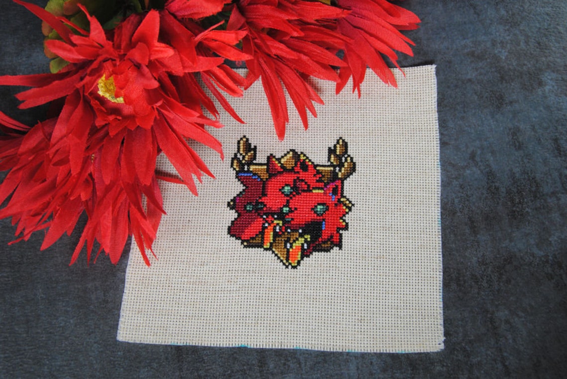 Hades Cross Stitch Pattern - Cerberus, Guardian of the Gates of the ...