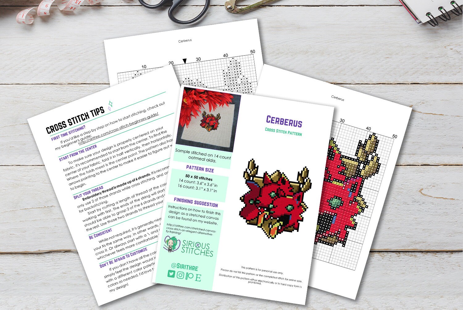 Hades Cross Stitch Pattern Cerberus Guardian of the Gates - Etsy