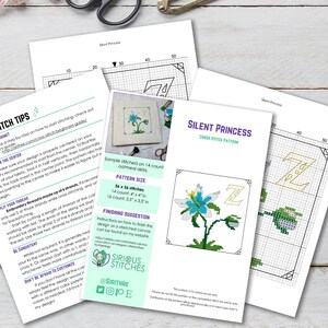 Zelda Cross Stitch Pattern Bundle - Legend of Zelda Flowers Set - Flora ...