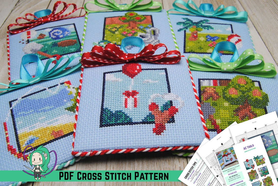 Animal Crossing Cross Stitch Pattern - Small Designs Tools Bundle - DIY ...
