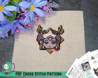 Hades Cross Stitch Pattern Cerberus, Guardian of the Gates of the ...