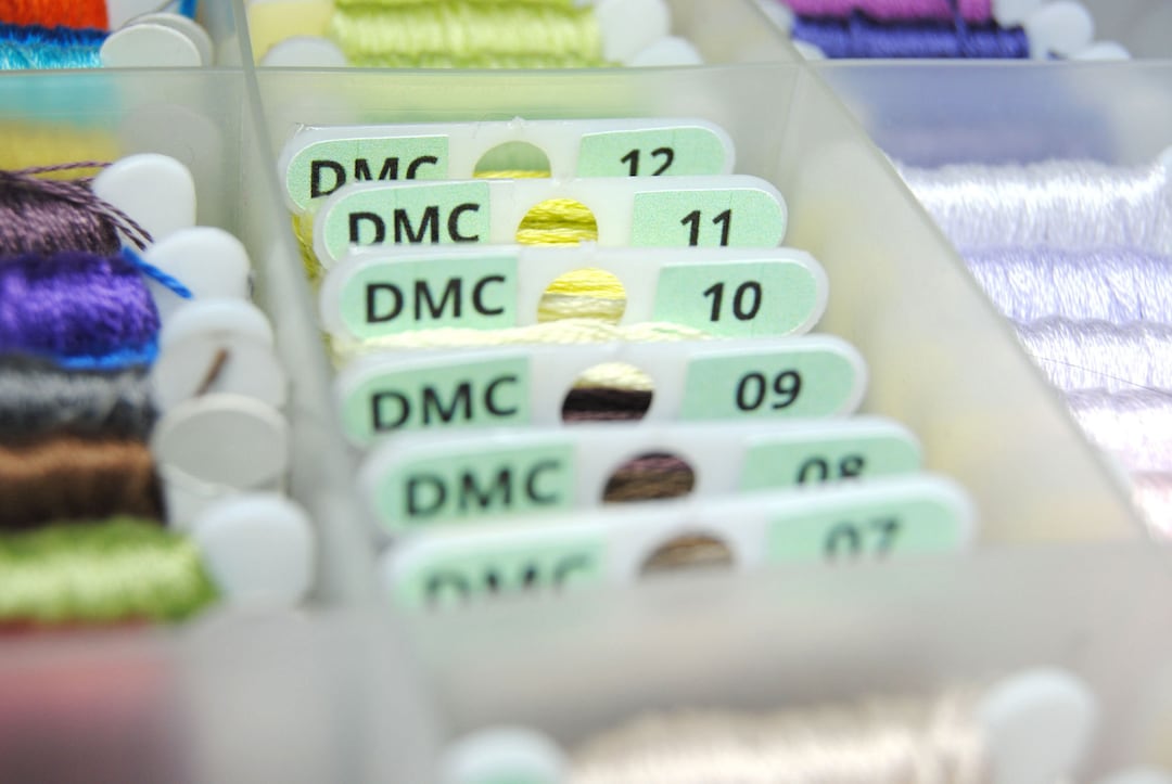 DMC Thread Labels - Organize Your Bobbins With Large Font Number ...