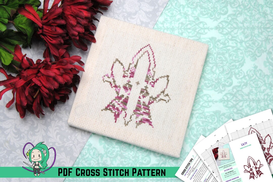 Final Fantasy Cross Stitch Pattern - Crystal Chronicles Lilty Crest ...