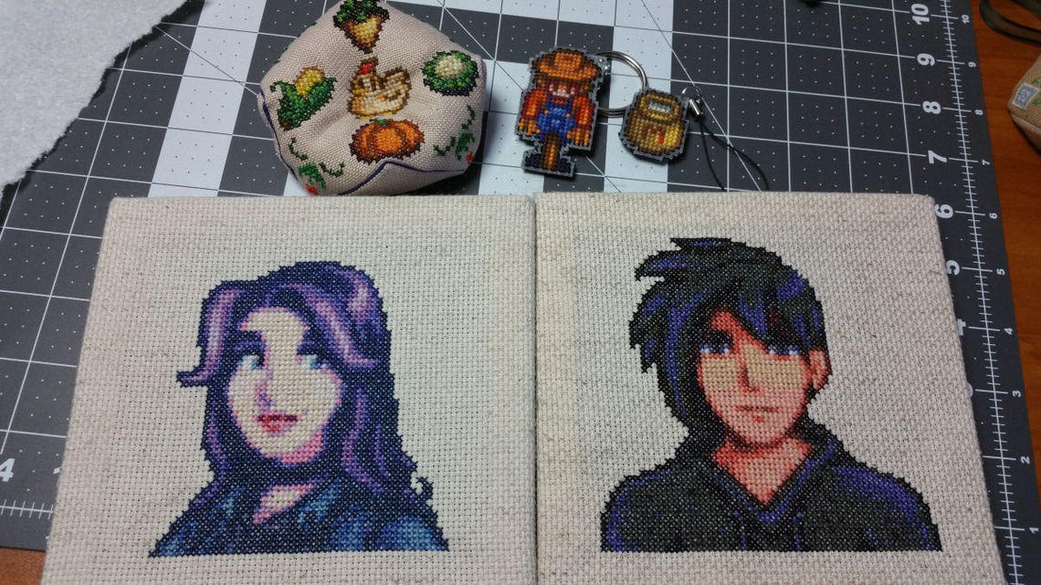 Stardew Valley Cross Stitch Pattern Sebastian Villager - Etsy