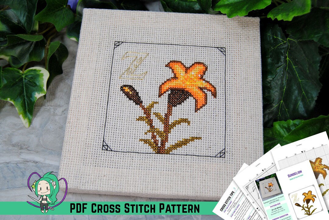 Zelda Cross Stitch Pattern - Sundelion - Tears of the Kingdom Inspired ...