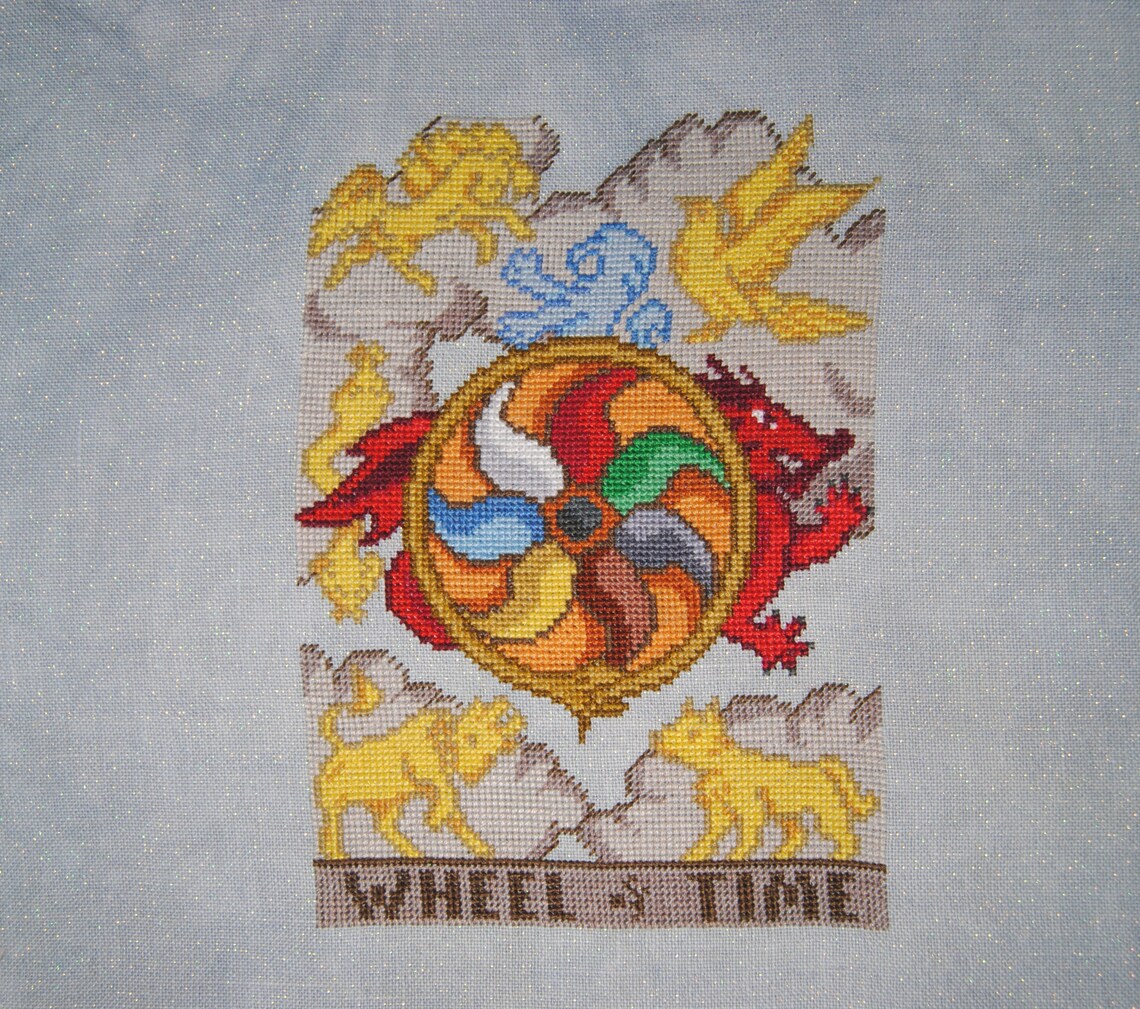 Wheel of Time Cross Stitch Pattern Fortune Tarot Card Parody - Etsy