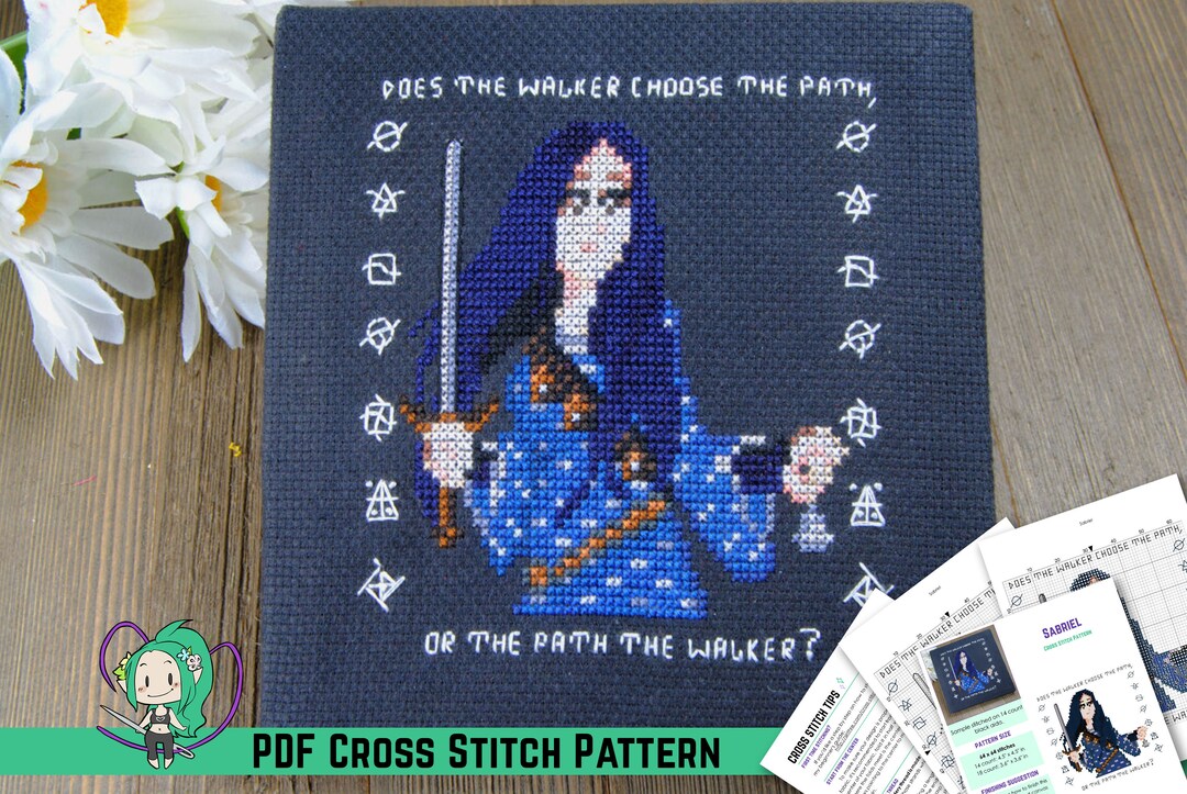 Sabriel Cross Stitch Pattern - Abhorsen / Old Kingdom Inspired Design ...