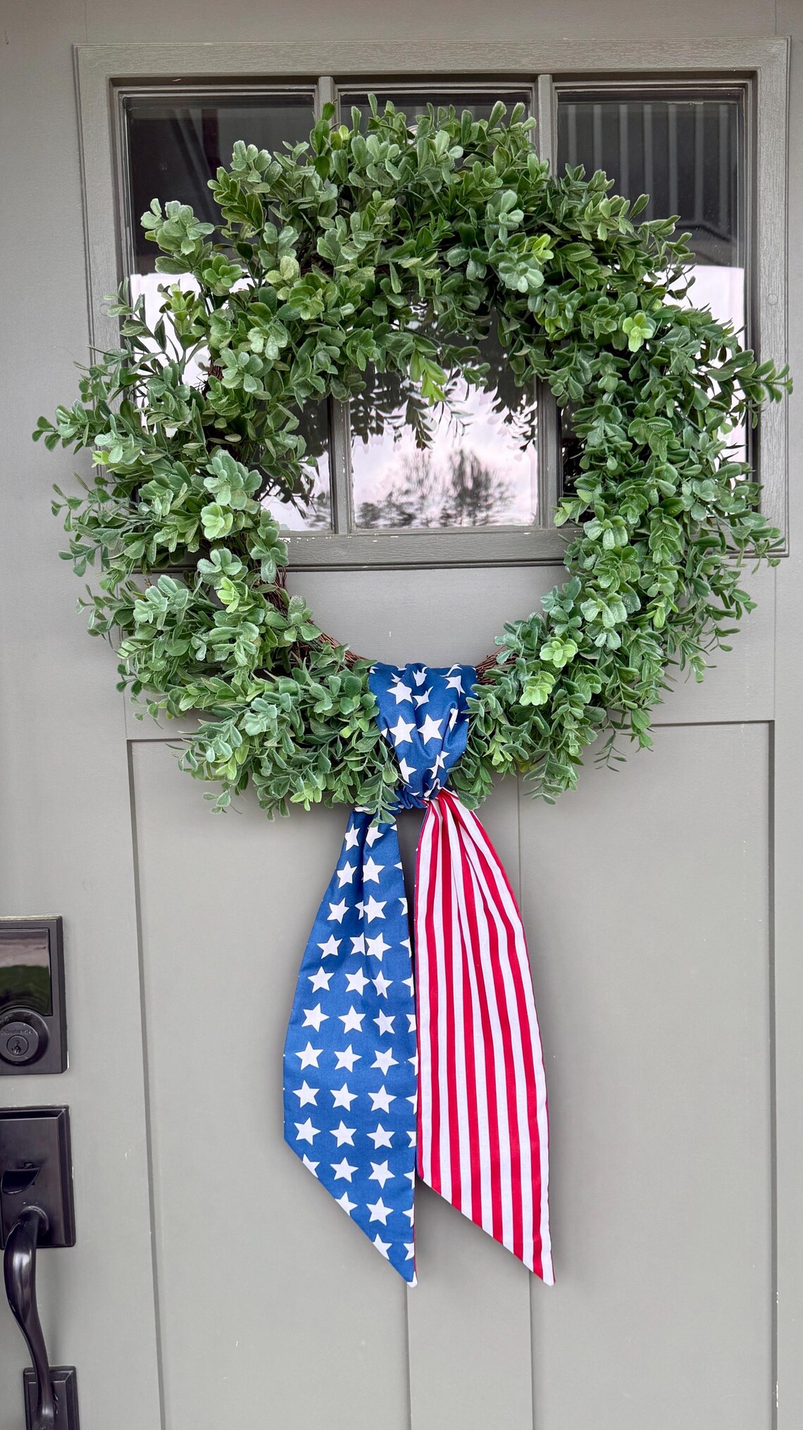 Patrotic Wreath Sash, Red White and Blue Decor, 4th of July, Memorial ...