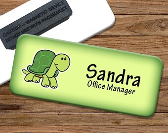 Turtle Name Tag - Etsy