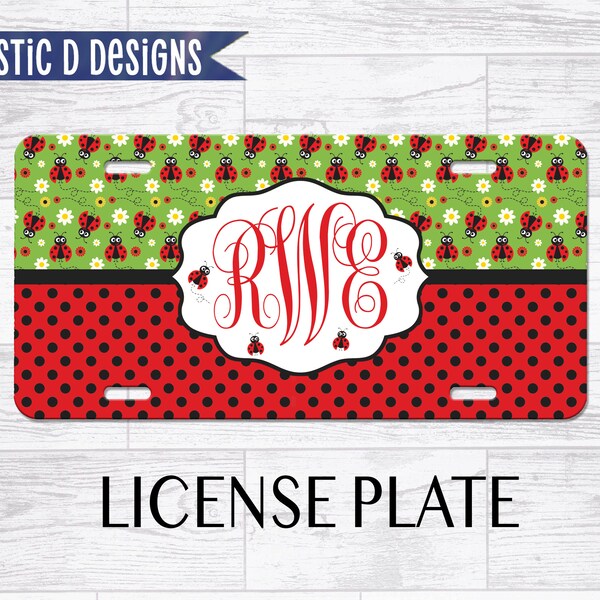 Ladybug Monogram - Etsy