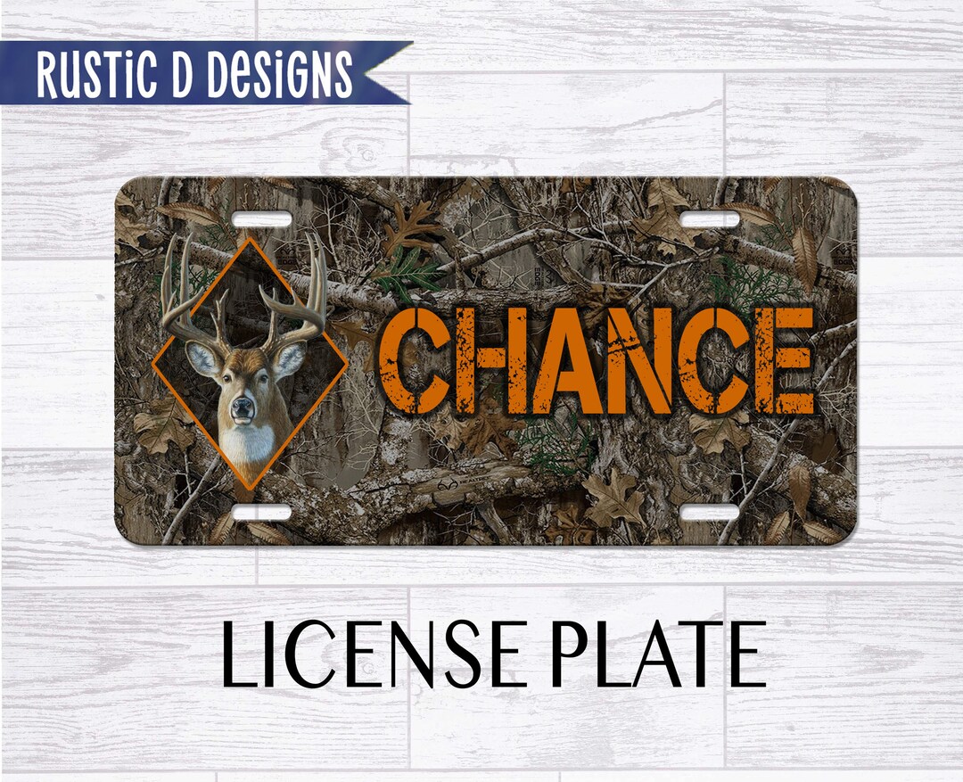 Deer Hunter Personalized License Plate Car Tag - Etsy