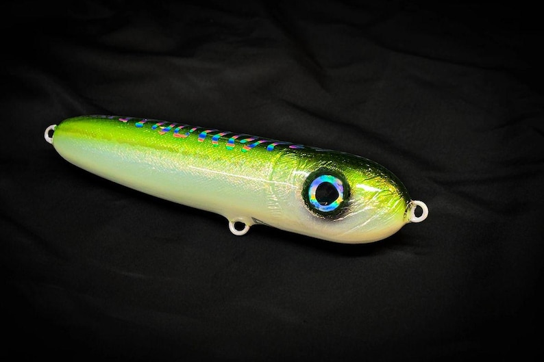 Handmade Resin Fishing Lure: Saltwater Tuna, Striped Bass, Muskie - Etsy