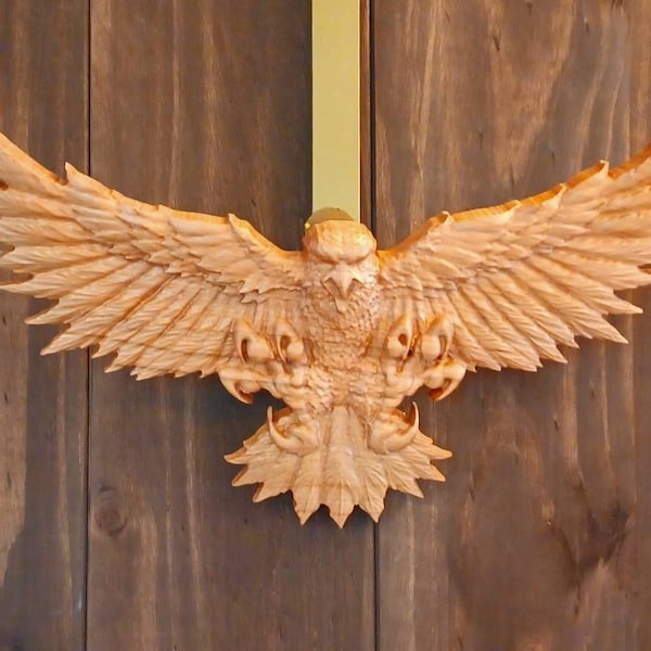 Eagle Wood Carving - Etsy