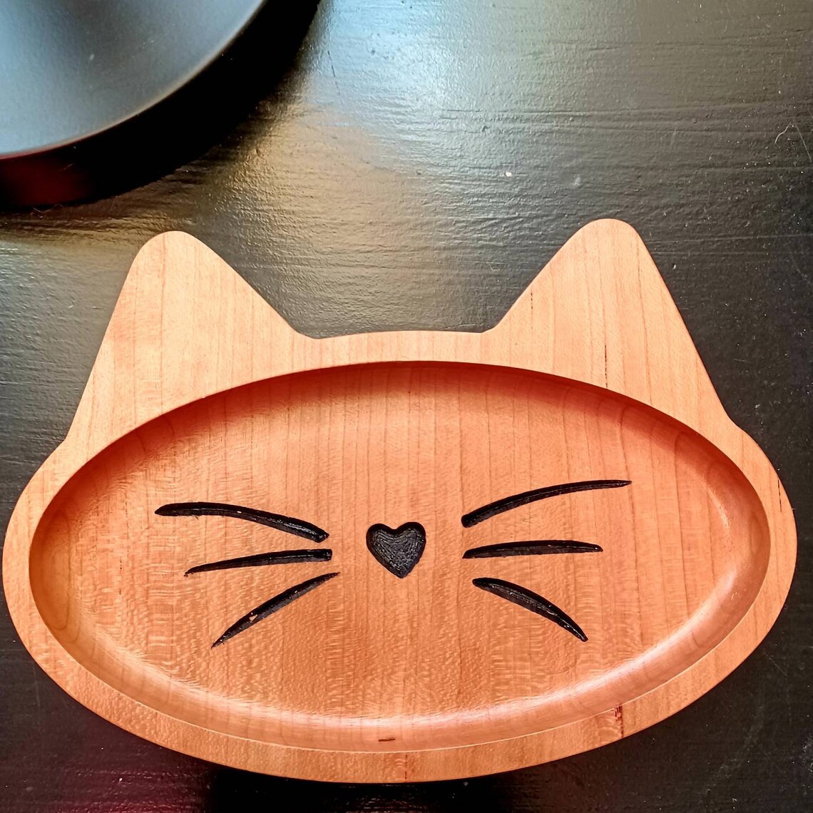 Kitty Cat Wood Tray Decorative Cat Tray Cat Face Shaped - Etsy